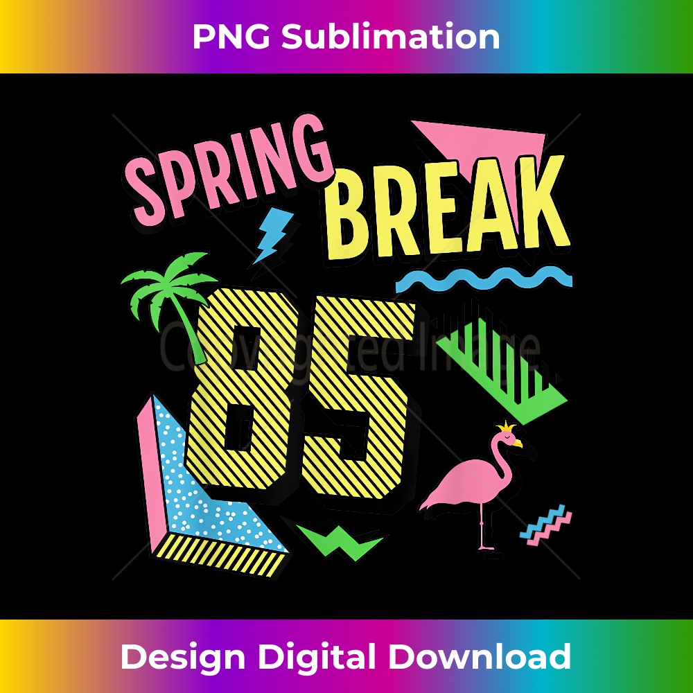 Spring Break Logo Retro Shape Graphic 1985 Throwback Design | Inspire ...