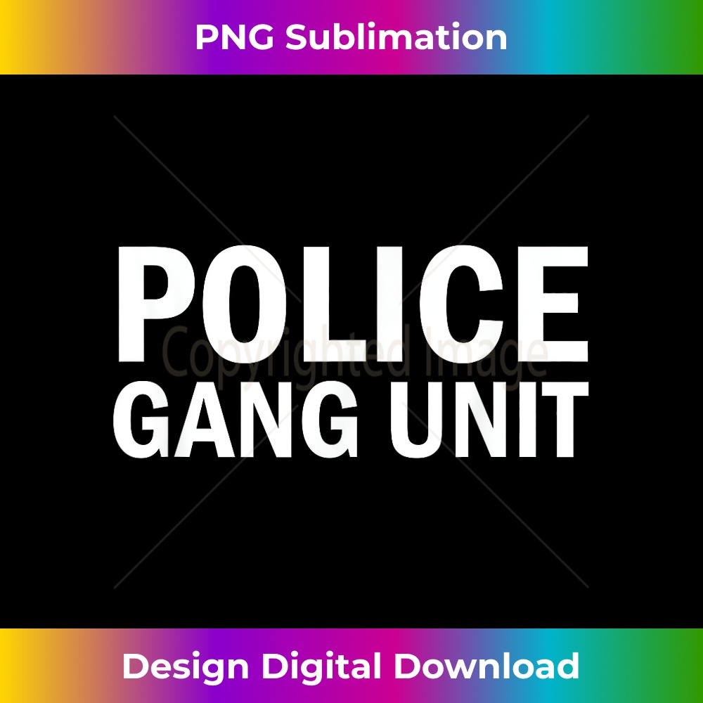 Police Gang Unit Shirt Front and Back Gang Intelligence Tee | Inspire ...