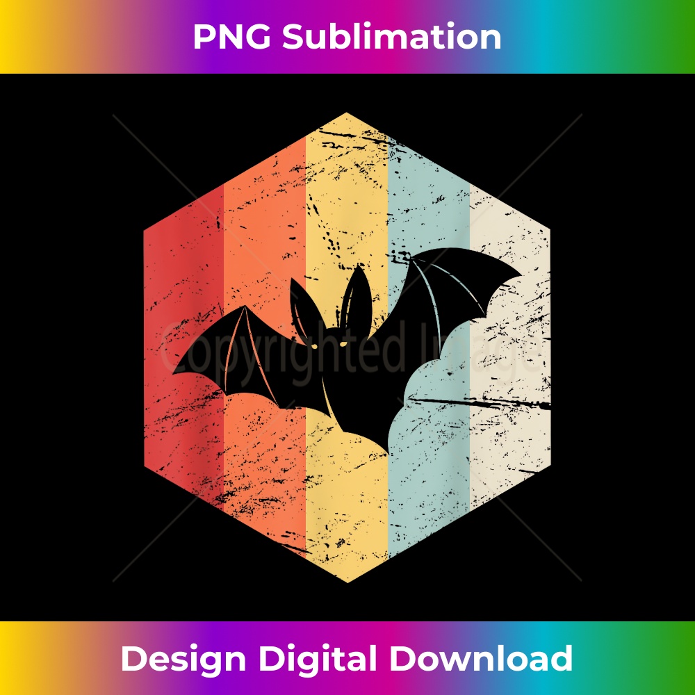 Retro Bat 2 - PNG Transparent Sublimation File | Inspire Uplift