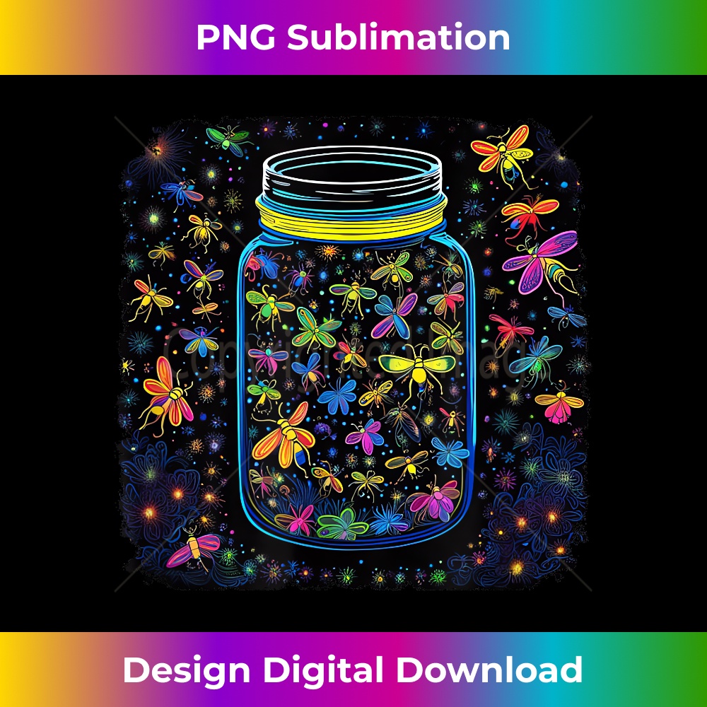 Psychedelic, Trippy, Black Light Fireflies in a Jar Art 1 - | Inspire ...