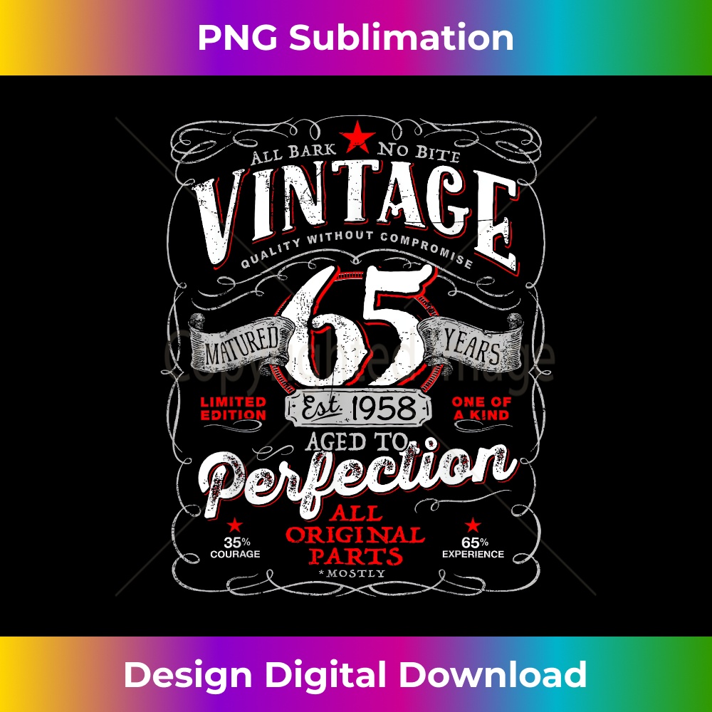 Vintage 65th Birthday 1958 Aged to Perfection Born in 50s - | Inspire ...
