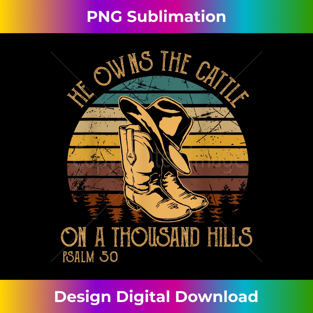 He Owns The Cattle On A Thousand Hills Psalm 50 Cowboy Boots | Inspire ...