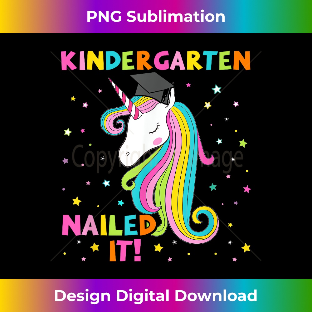 Unicorn Kindergarten Nailed Graduation Cap Girls Education - | Inspire ...