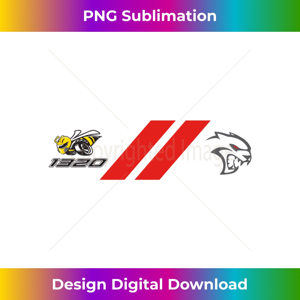 Dodge 1320 Hellcat Logo - Sublimation-Ready PNG File | Inspire Uplift