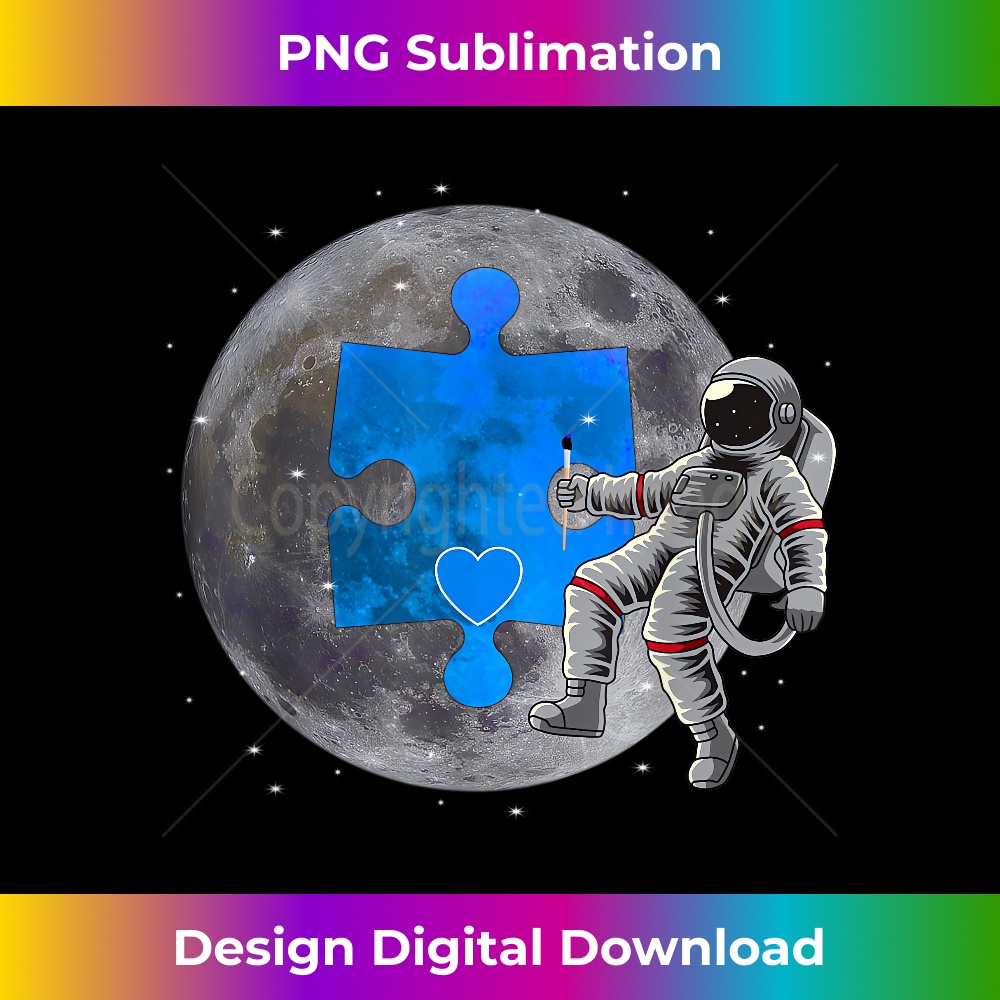 Autism Awareness Outer Space Astronaut Puzzle Pieces - Exclu | Inspire ...