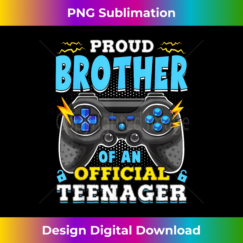 13th Birthday Proud Brother Official nager Video Game Top - | Inspire ...