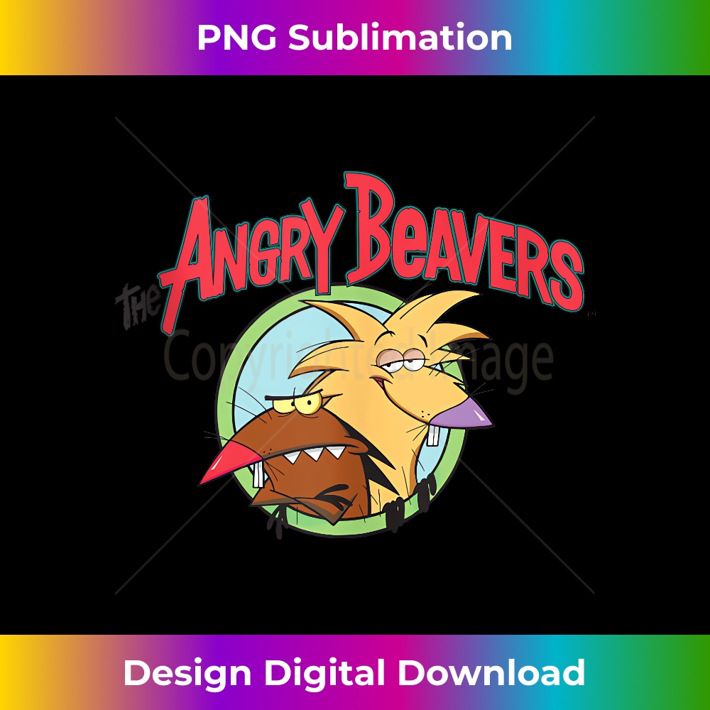 The Angry Beavers Logo 1 - Retro PNG Sublimation Digital Dow | Inspire Uplift