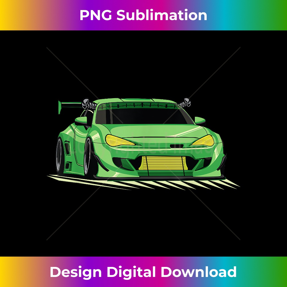Spooky Halloween JDM 86 Frankenstein Drift Car Illustrated 1 | Inspire ...