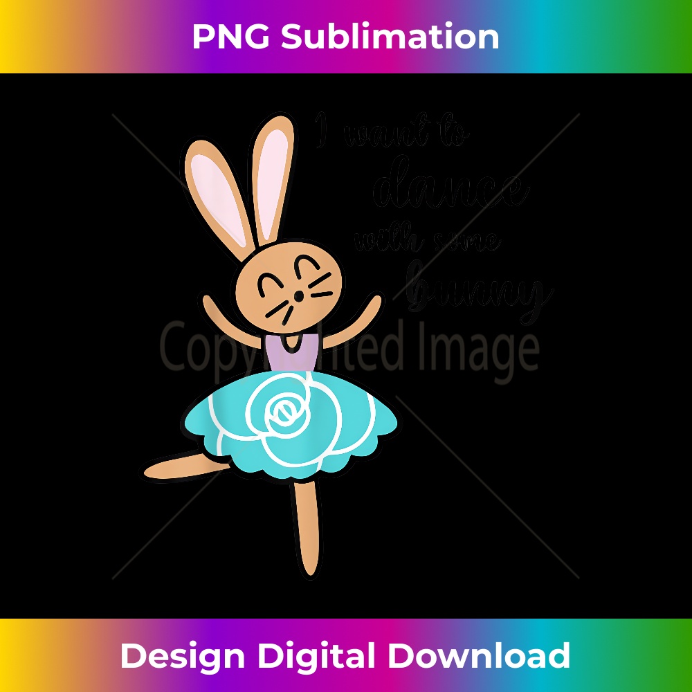 Spring Easter Bunny Dancing I Want to Dance Rabbit Ballerina | Inspire ...