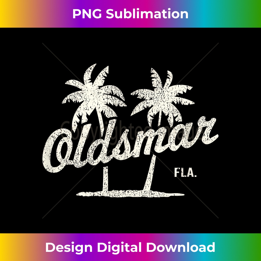 Oldsmar Florida Vintage 70s Palm Trees Graphic 2 - Premium S | Inspire ...