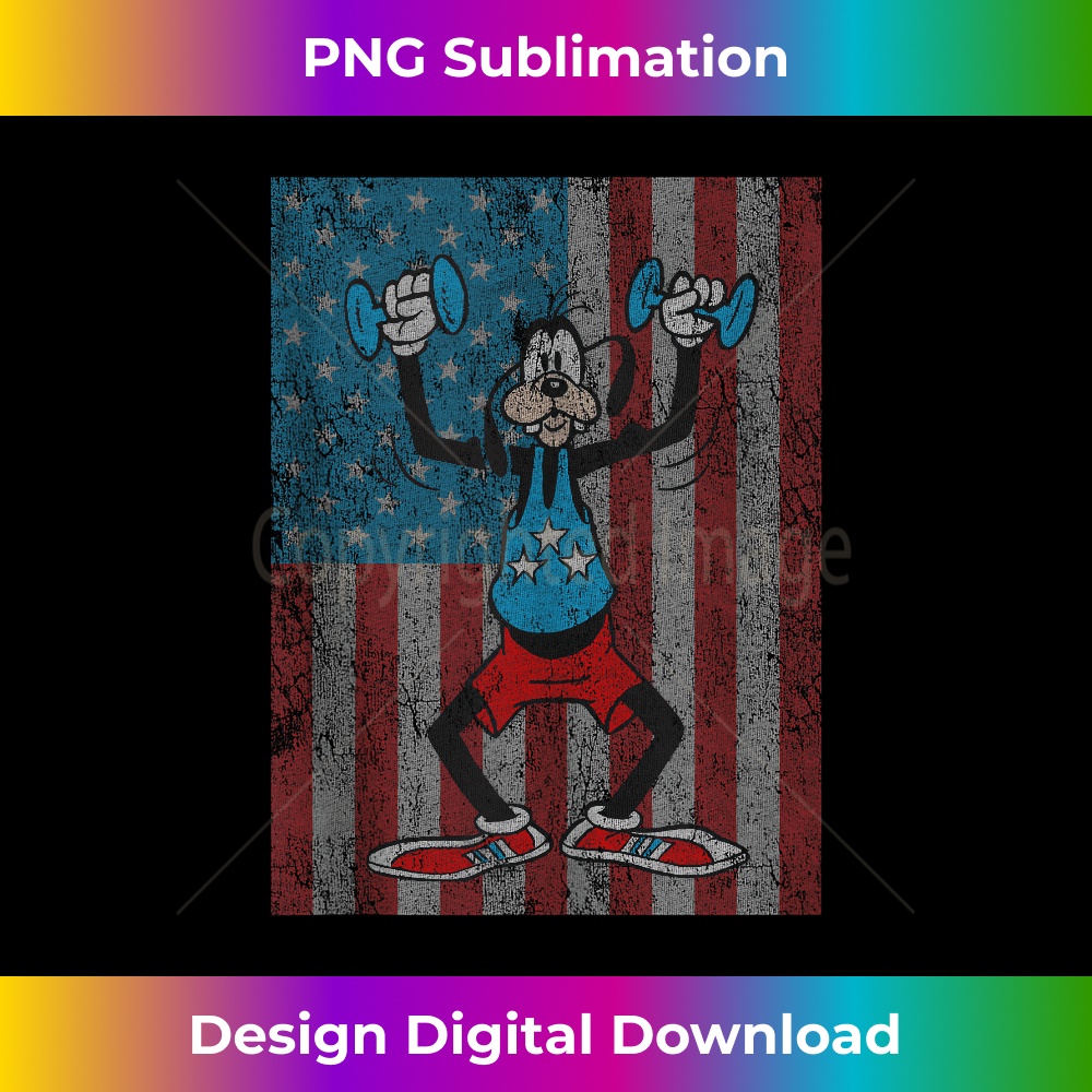 Disney - Goofy Pumping Iron Americana Tank Top | Inspire Uplift