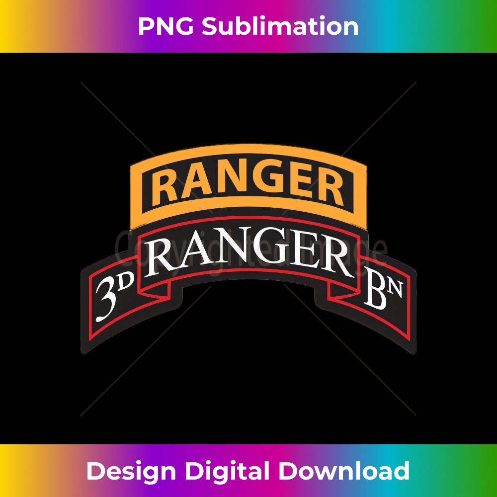 Army Ranger 3rd Ranger Battalion Tab and Scroll Long Sleeve | Inspire ...