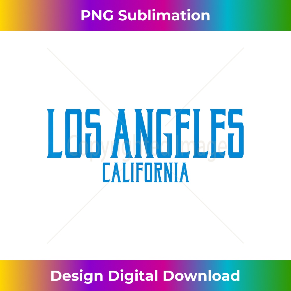 Los Angeles California Text Blue Print - Signature Sublimati | Inspire ...