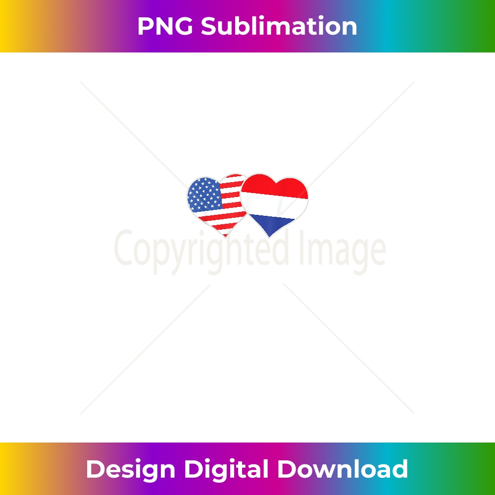 Half American Half Dutch Flag Love Netherlands USA - Exclusi | Inspire ...