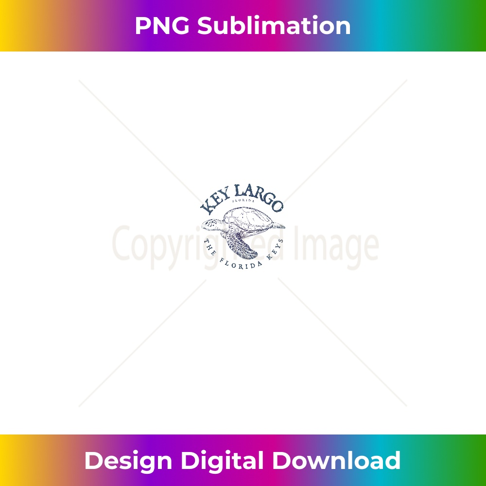 Key Largo Turtle Florida Keys Scuba Fishing Diving Tee Tank | Inspire ...