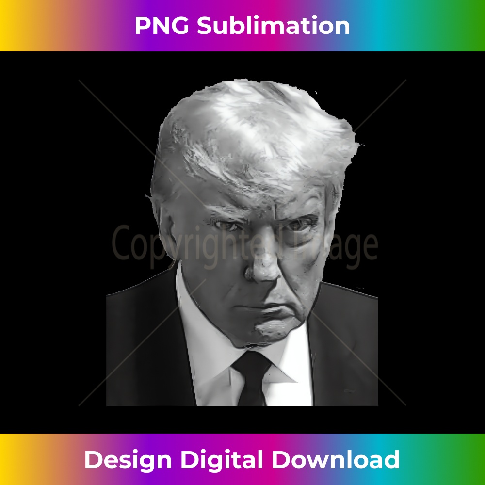 Iconic Donald J Trump Mugshot Black & White Georgia Arrest T | Inspire ...