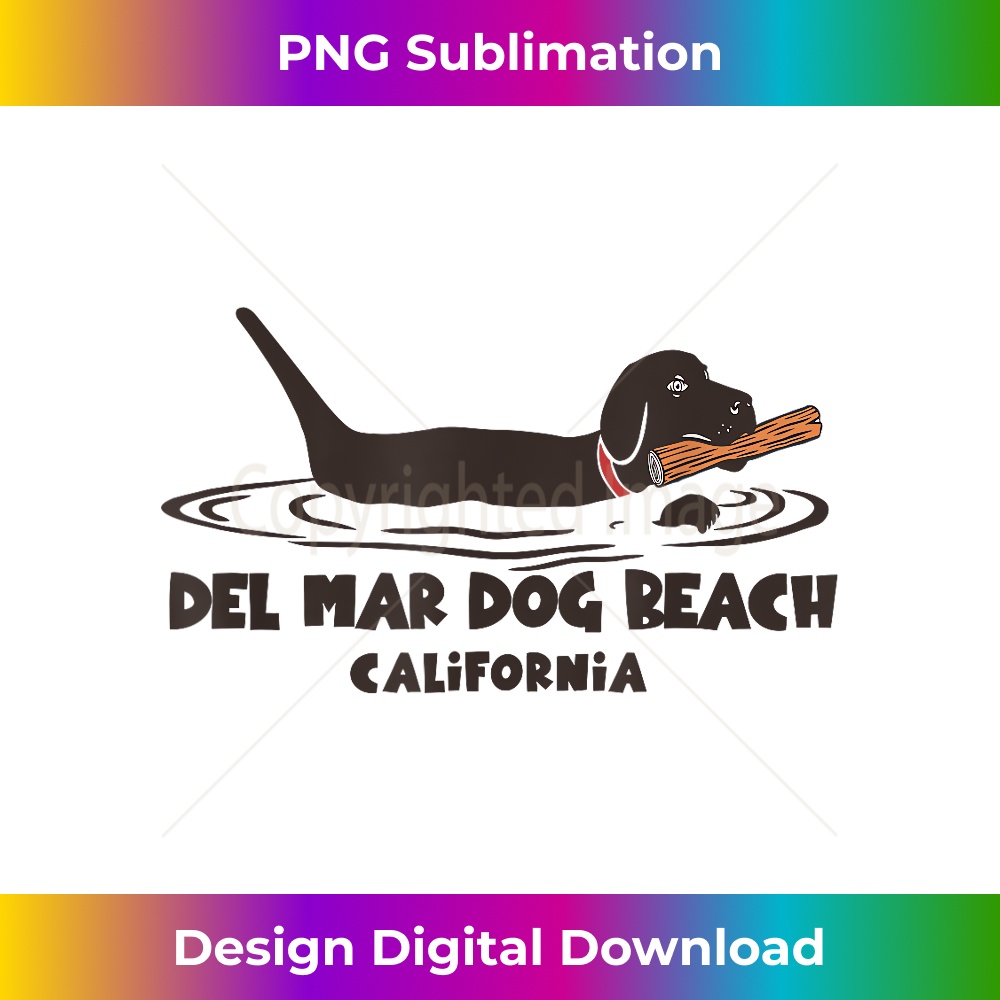 Del Mar California Dog Beach - Vintage Sublimation PNG Downl | Inspire ...