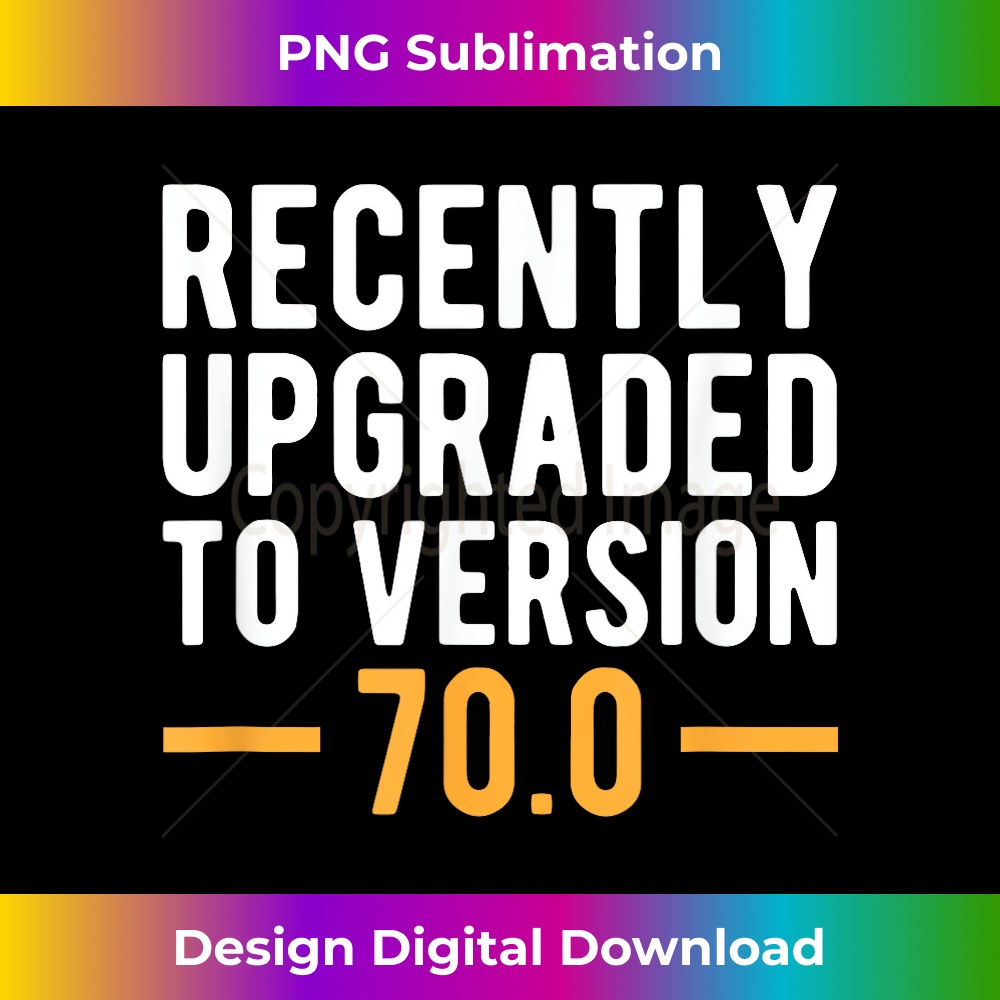 Version 70.0 - 70th Birthday Gift 70 Years Old Geek | Inspire Uplift