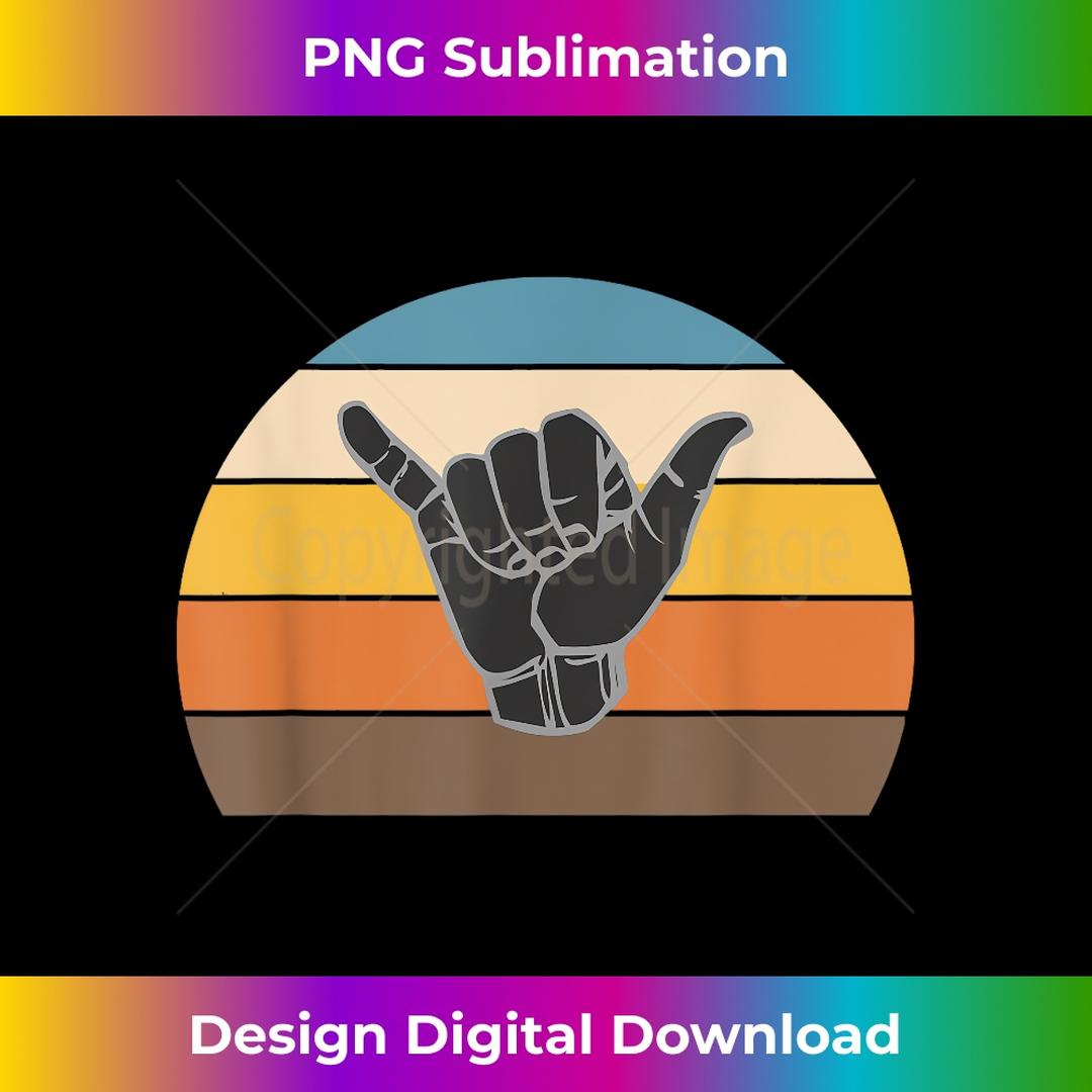 Retro Shaka Hand Surf Sign - Cool Surfer Surfing Culture 2 | Inspire Uplift
