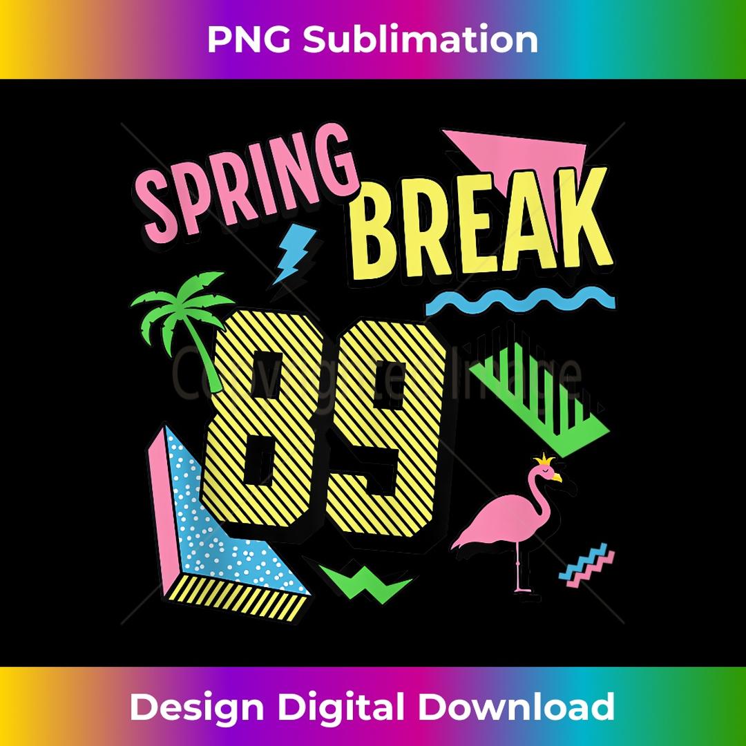 Spring Break Logo Retro Shape Graphic 1989 Throwback Design | Inspire ...