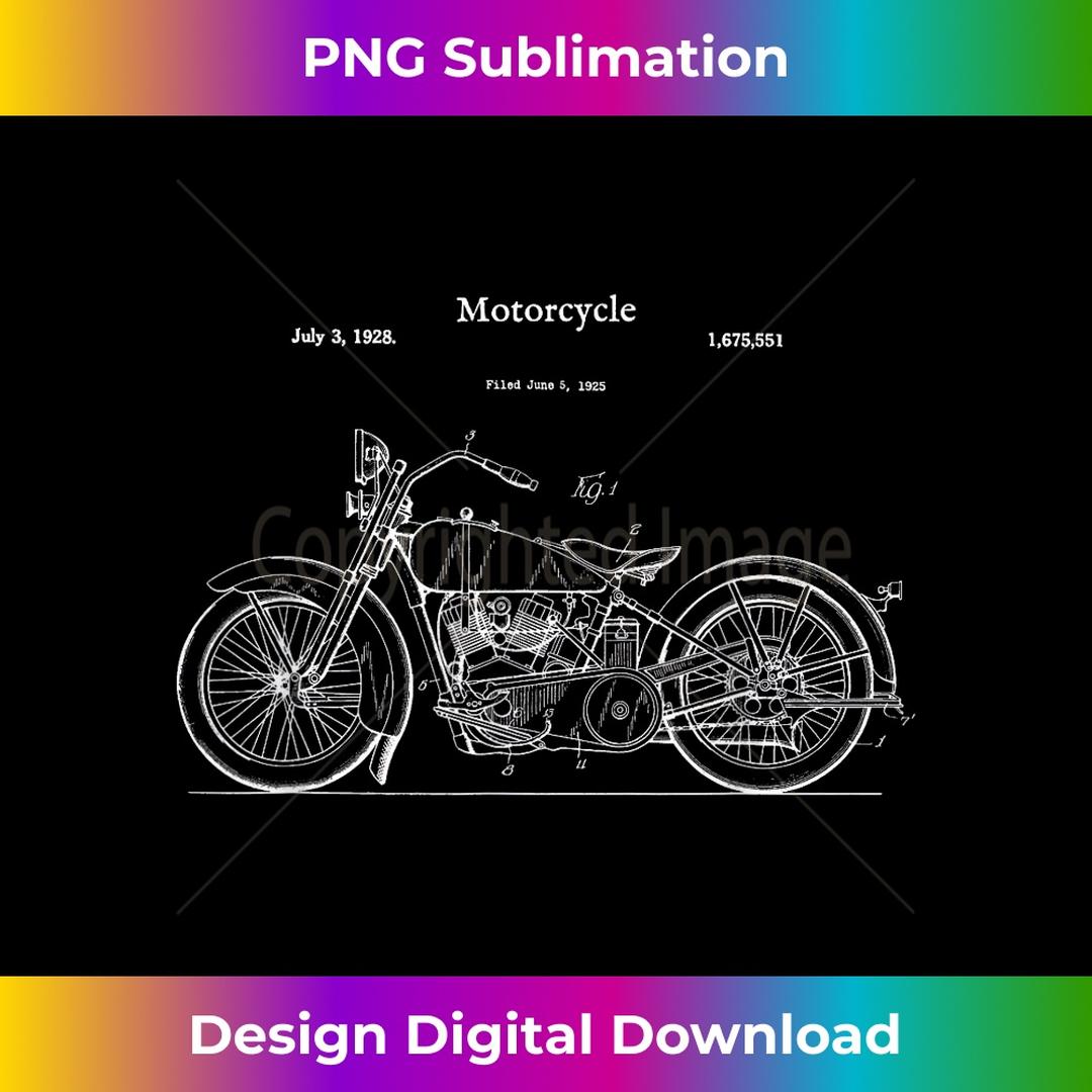 Vintage Street Bike Blueprint - Motorcycle Biker 2 | Inspire Uplift