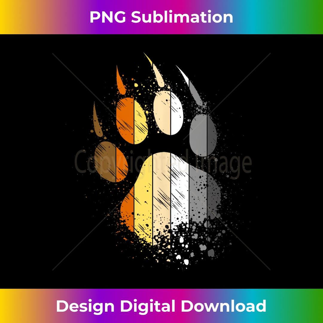 Mens Bear Paw, Bear Community Flag Colors, Gay Bear Pride - - Inspire ...