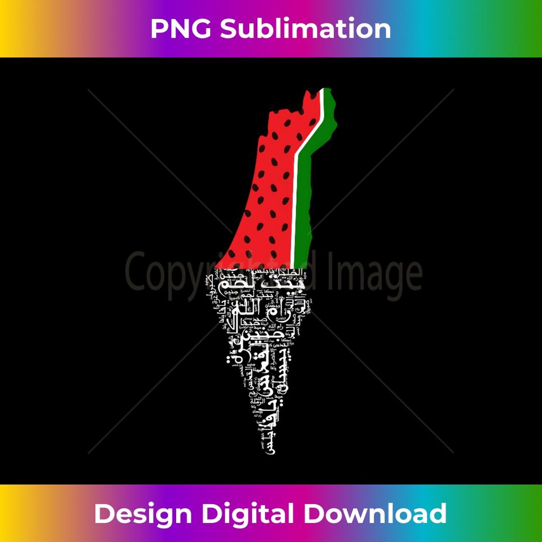 Palestine Map Watermelon 1 - Artistic Sublimation Digital Fi | Inspire ...