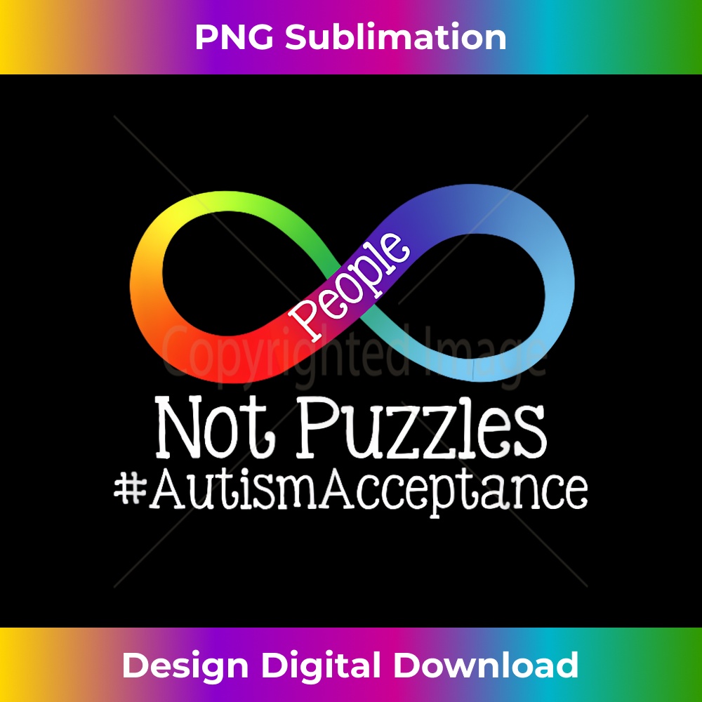 People Not Puzzles Autism Rainbow Infinity Symbol 1 - PNG Su | Inspire ...