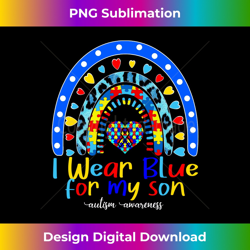 Rainbow I Wear Blue For My Son Autism Spectrum Disorder ASD | Inspire ...
