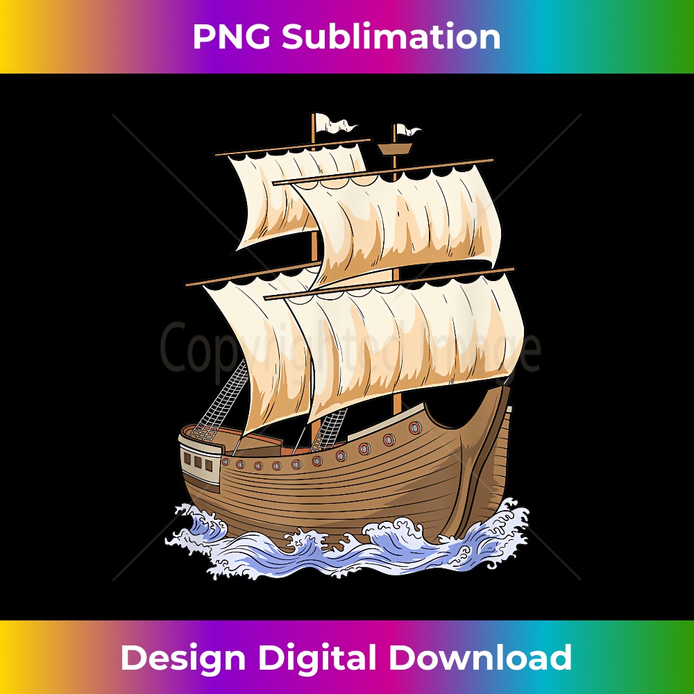 Kogge Ship Sailing Ship 1 - Instant Sublimation Digital Down | Inspire Uplift