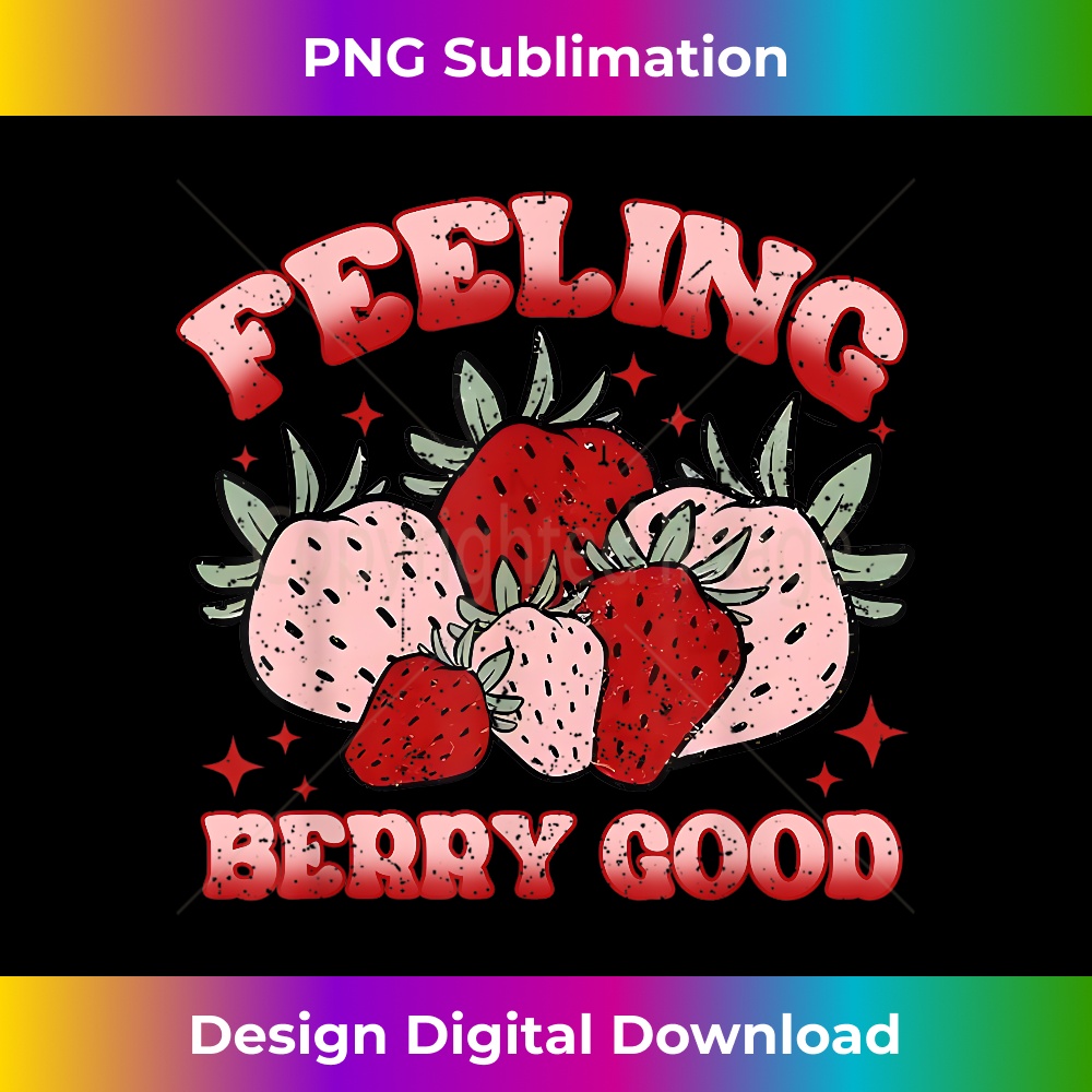 Retro Strawberry Feeling Berry Good Positive Mind Happy Life | Inspire ...