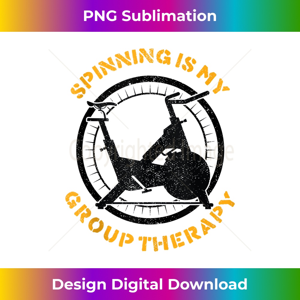 Spinning is My Group Therapy Funny Spin Class Indoor Cycling | Inspire Uplift