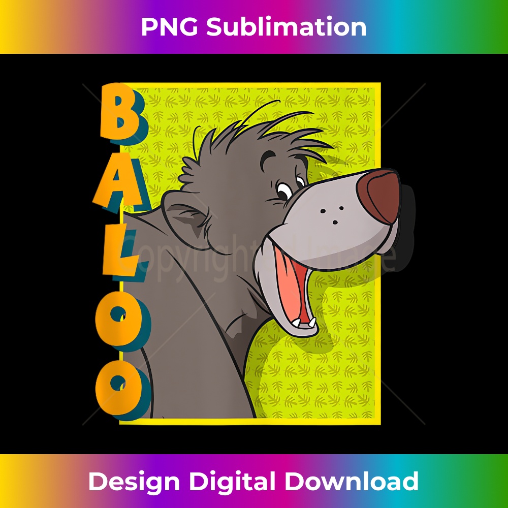 Disney The Jungle Book Baloo - Modern Sublimation PNG File | Inspire Uplift