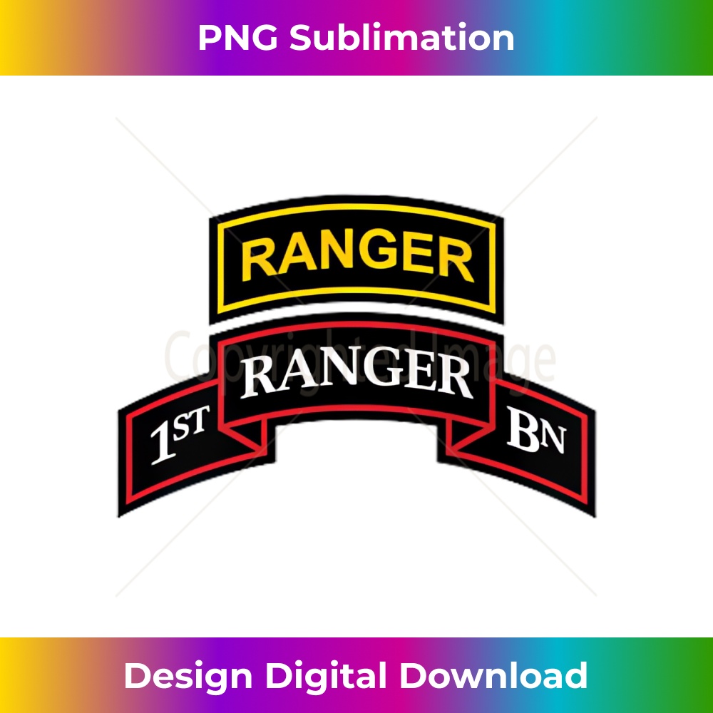 Army Ranger 1st Ranger Battalion Tab and Scroll Tank Top - M | Inspire ...