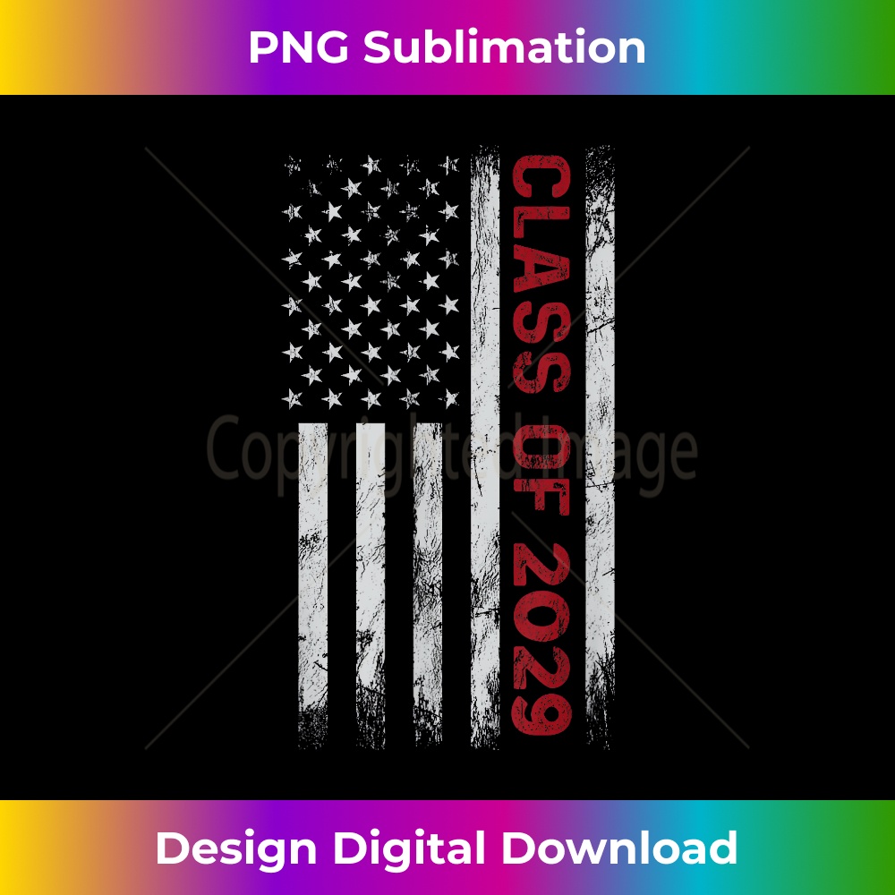 Senior Class of 2029 American Flag Graduation 29 Graduate - | Inspire ...