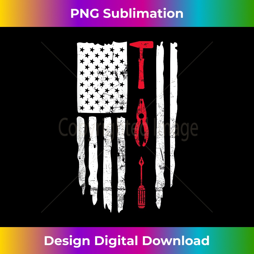 Sheet Metal Worker Tools American Flag - Fabricator Welder | Inspire Uplift