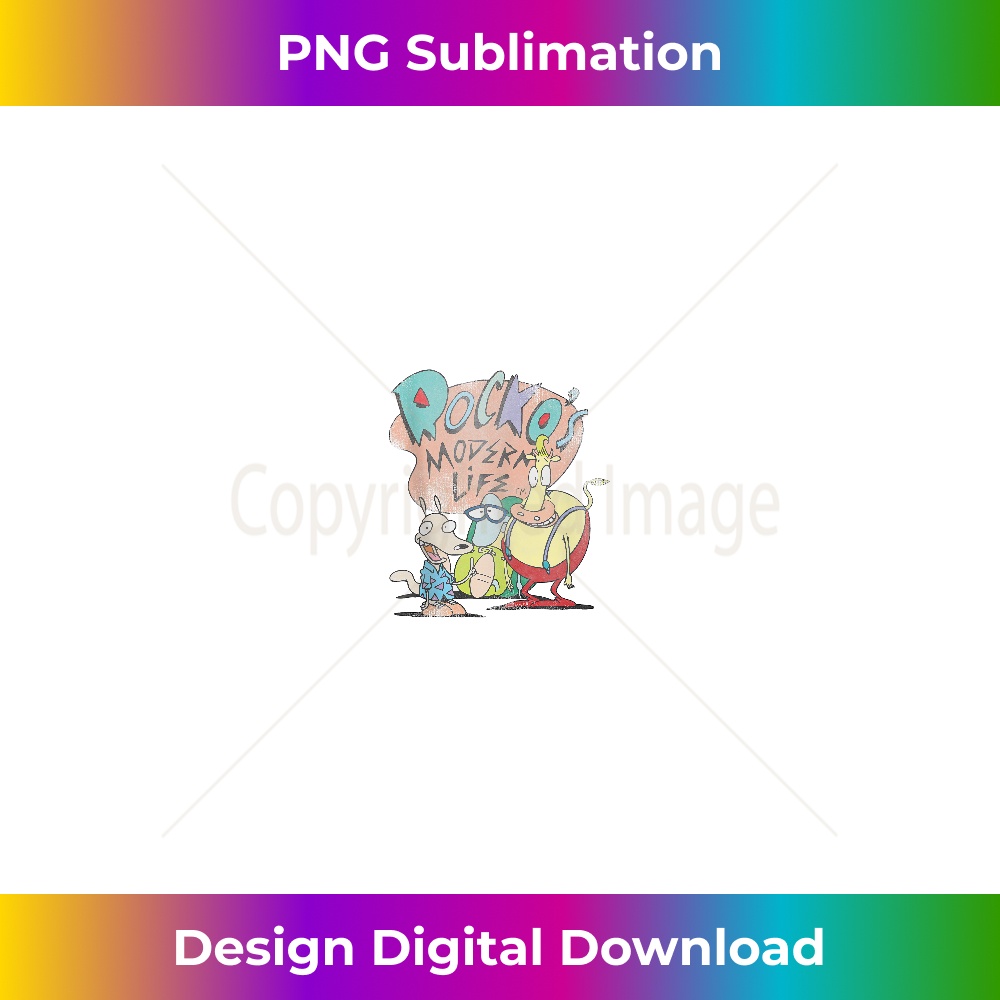 Nickelodeon Rocko's Modern Life Group Logo Tank Top - PNG Tr | Inspire ...