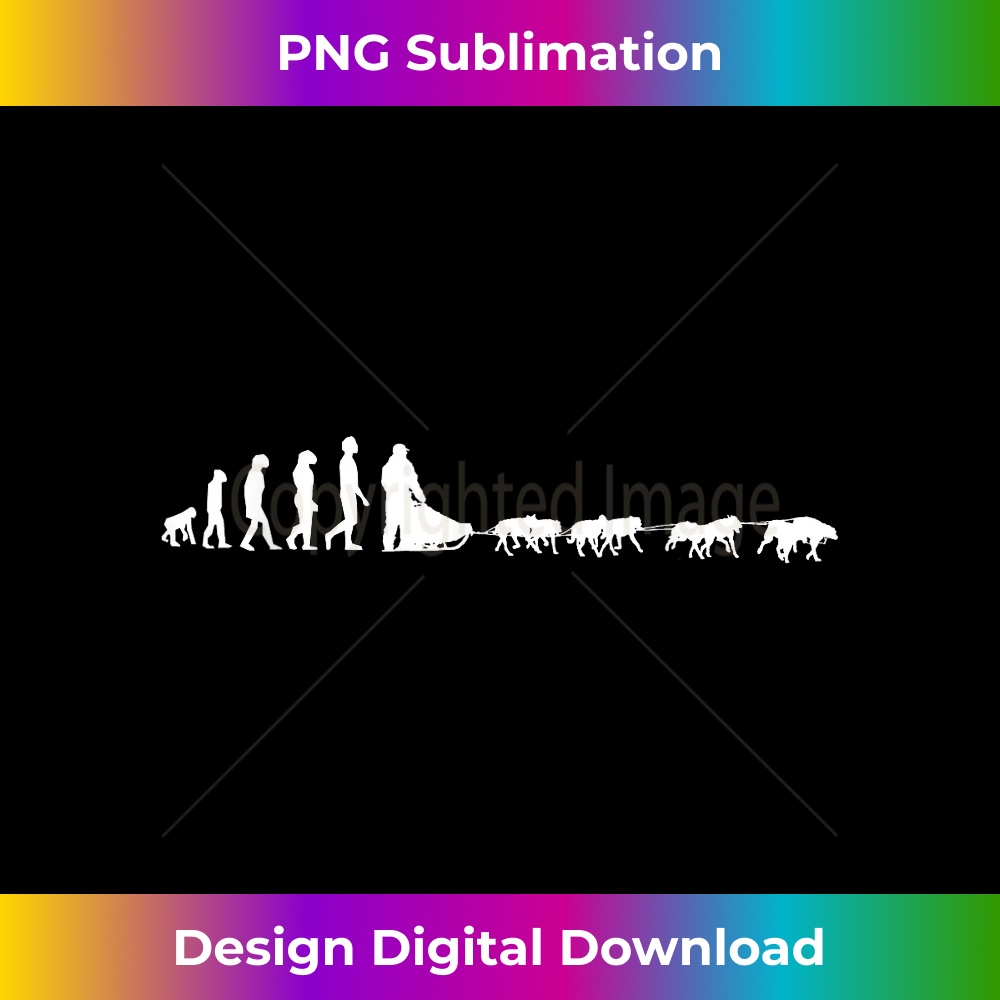 Evolution Dog Mushing Funny Dog Sledding TShirt for Mushers | Inspire ...