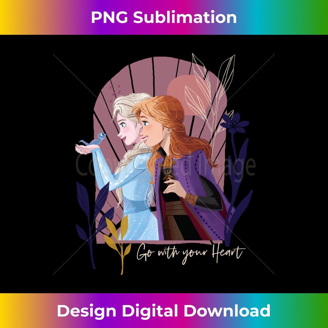 Disney Frozen Elsa Anna Bruni Go With Your Heart Floral Logo | Inspire ...