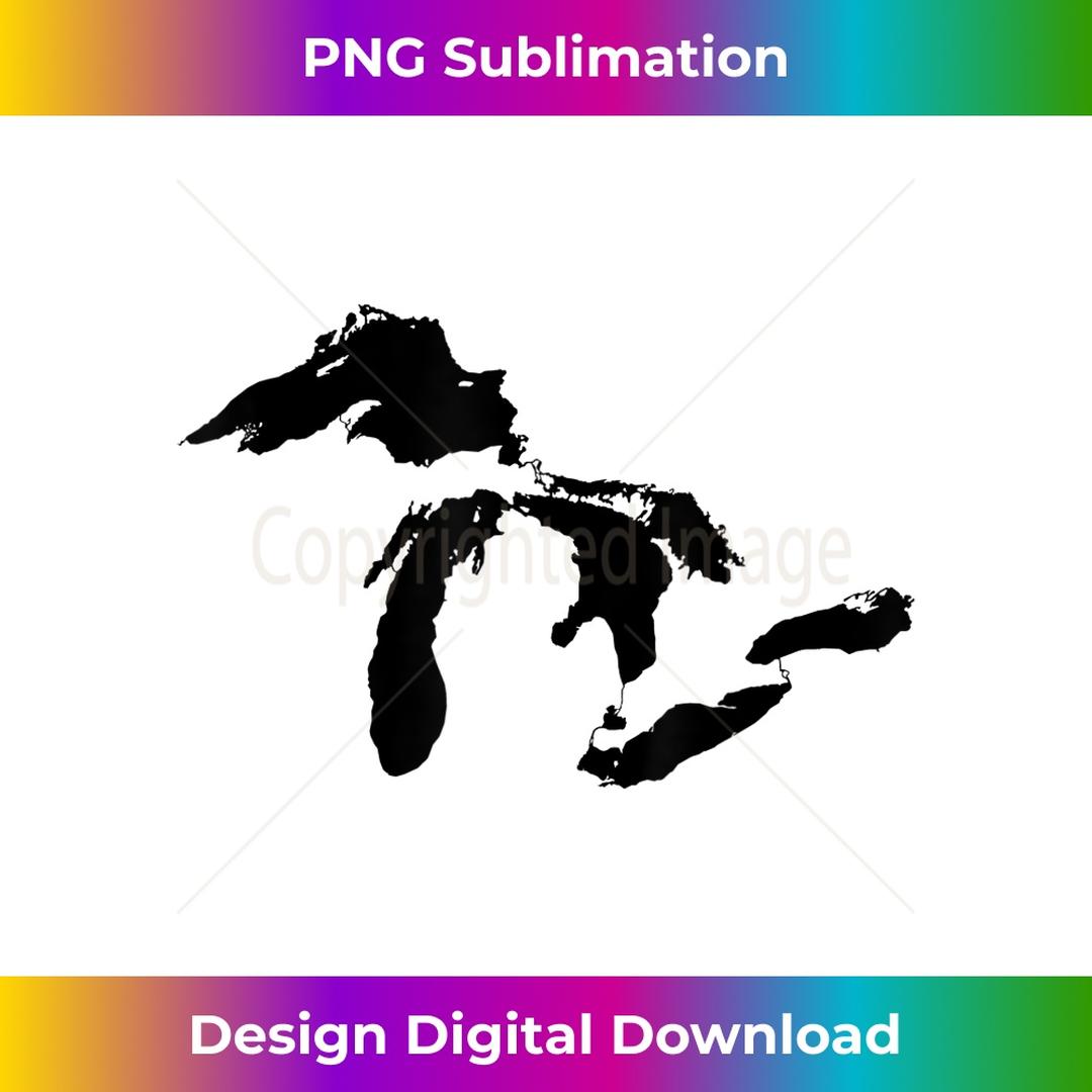State of Michigan Great Lakes Water Map 1 - Signature Sublim | Inspire ...