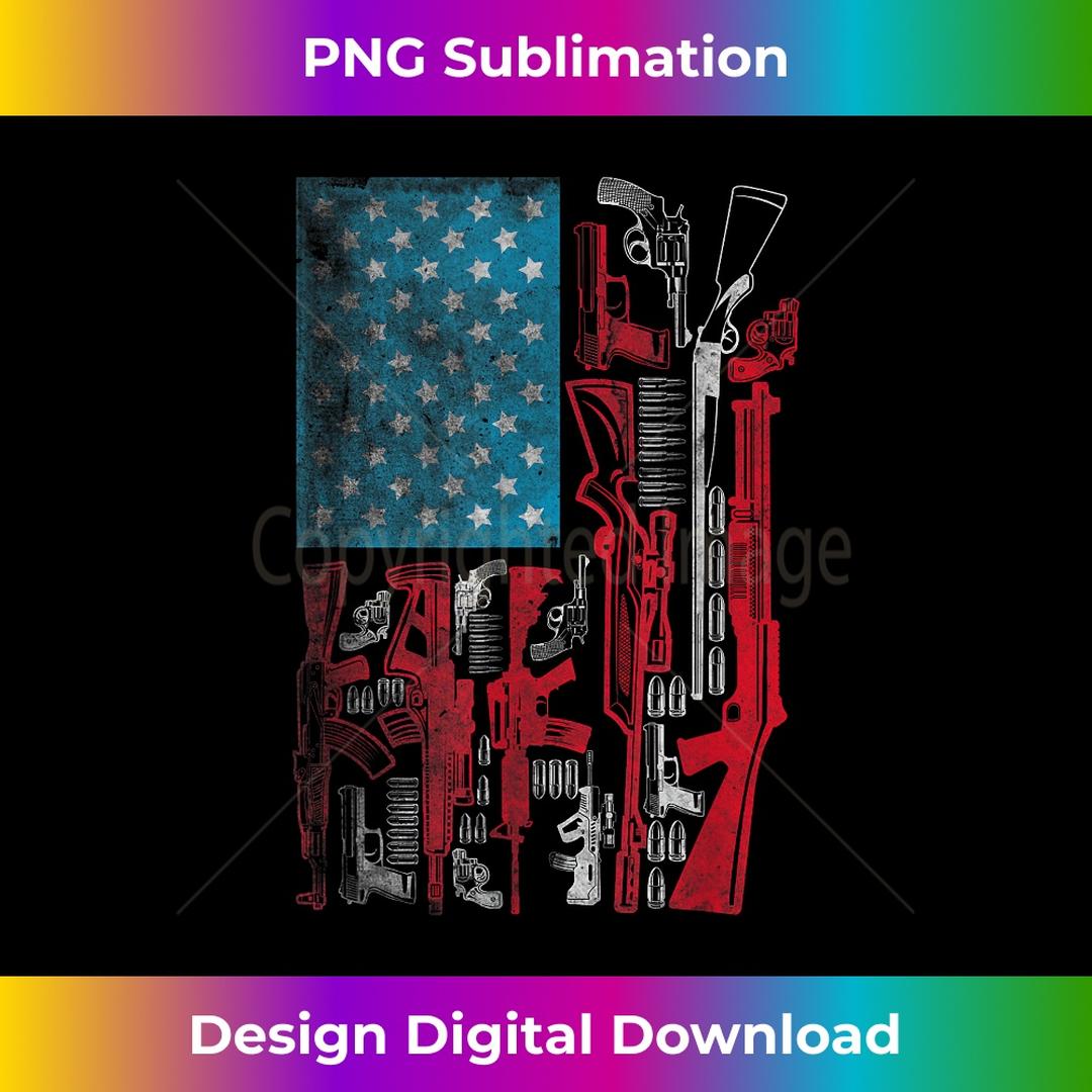 American Flag Guns Riffles Bullets US Flag Weapon Ammo Lover | Inspire ...