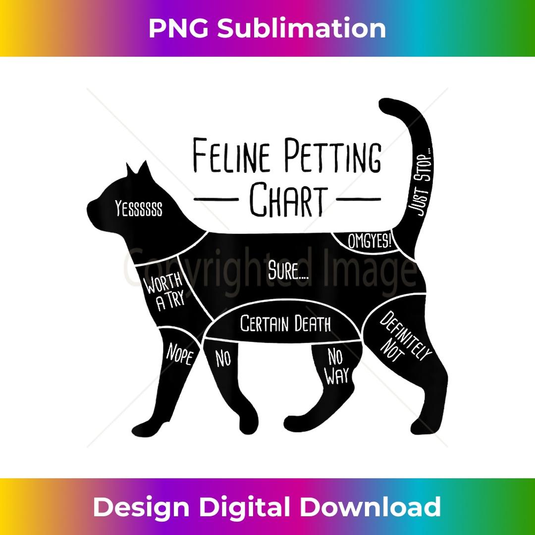 Feline Petting Chart Cat Owner Lover - Decorative Sublimatio | Inspire ...