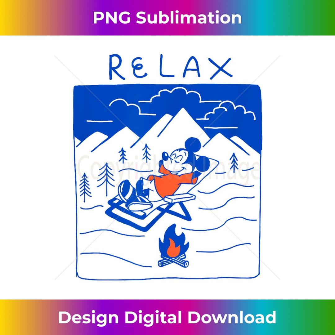 Amazon Essentials Mickey Mouse Relax Camping Scene - Vintage | Inspire ...