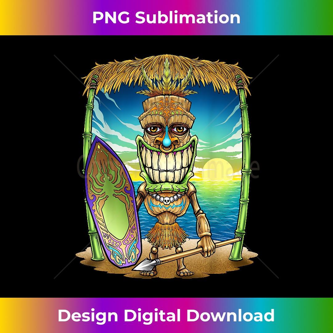 Tiki Head Surfer Surfboard Beach Hawaii Hut Tribal Vacation | Inspire ...