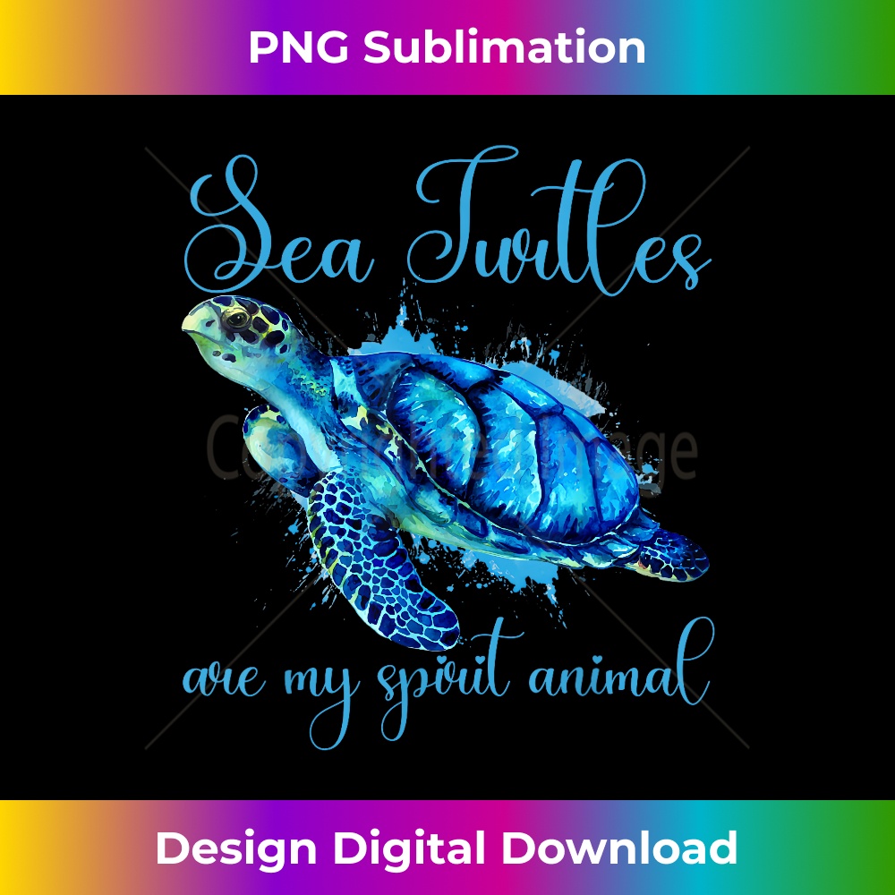 Sea Turtles Are My Spirit Animal Watercolor Sea Turtle Lover - Inspire ...