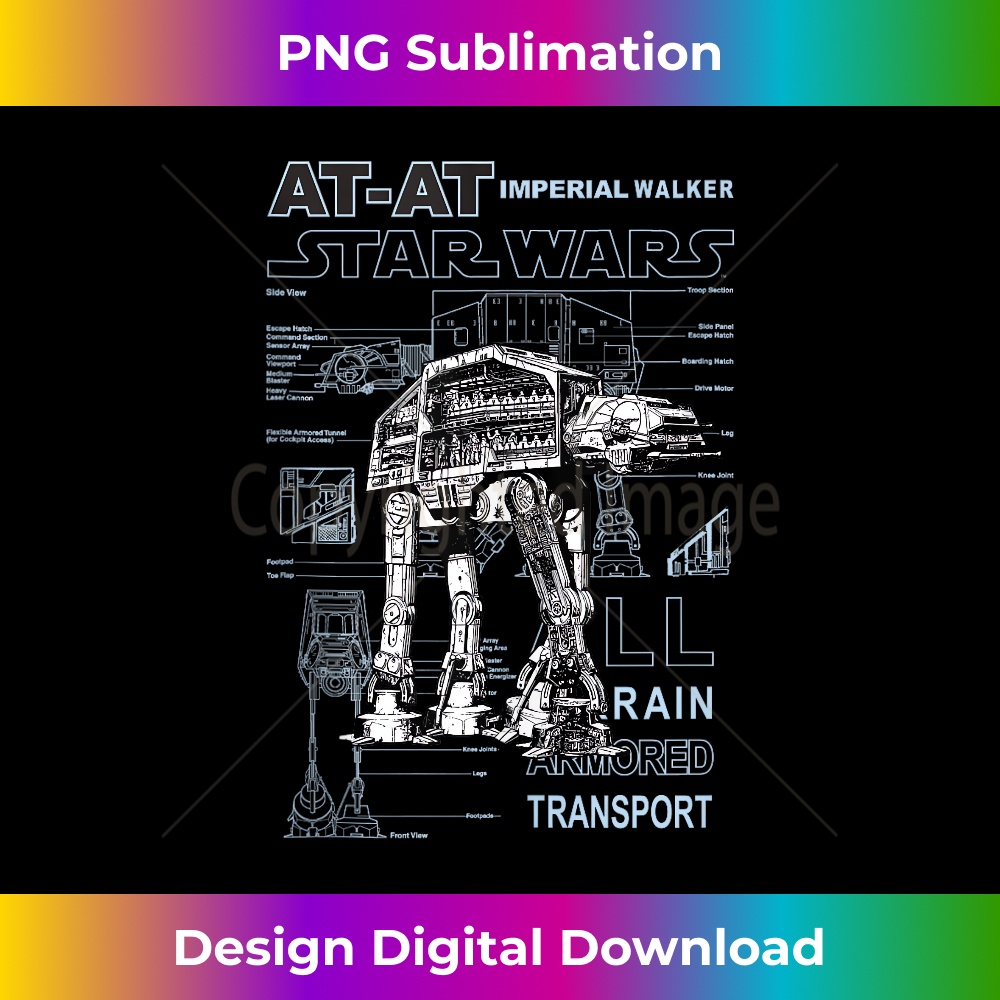 Star Wars Classic AAT Imperial Walker Schematics 1 - Aesthet | Inspire ...