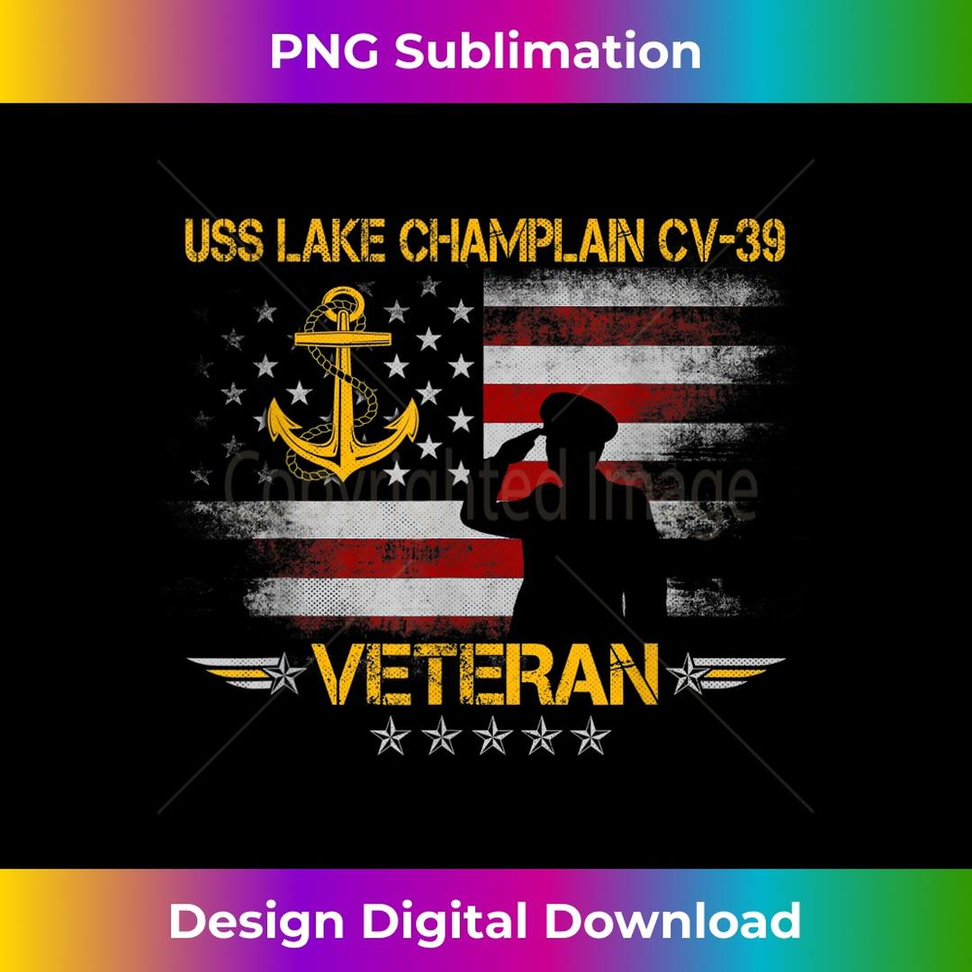 USS Lake Champlain (CV-39) Aircraft Carrier Veteran Flag Men | Inspire ...