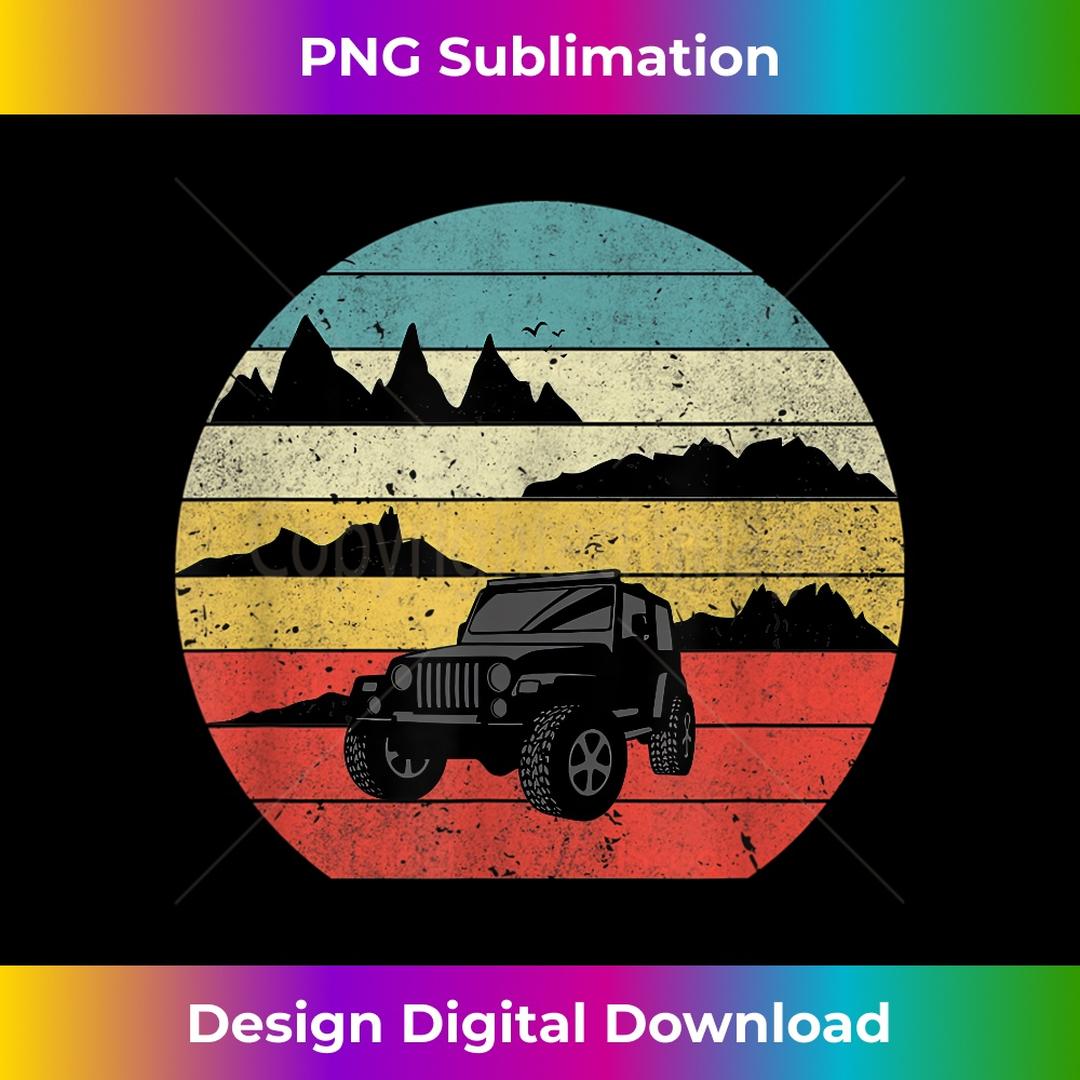 Off Road Vintage Retro Sunset 4x4 - PNG Transparent Digital | Inspire ...