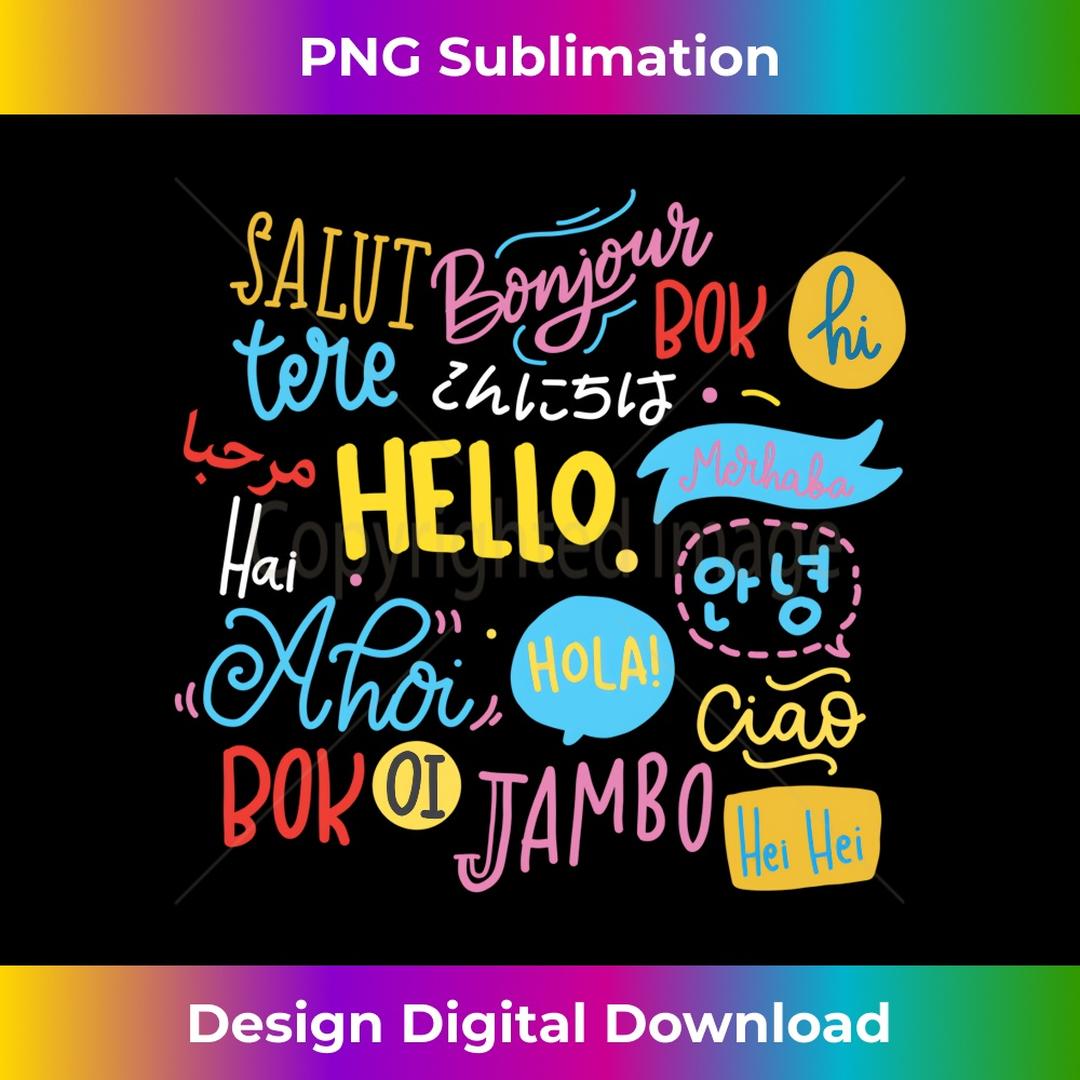 Hello Word in Different Languages Travel and Teacher - Creat | Inspire ...