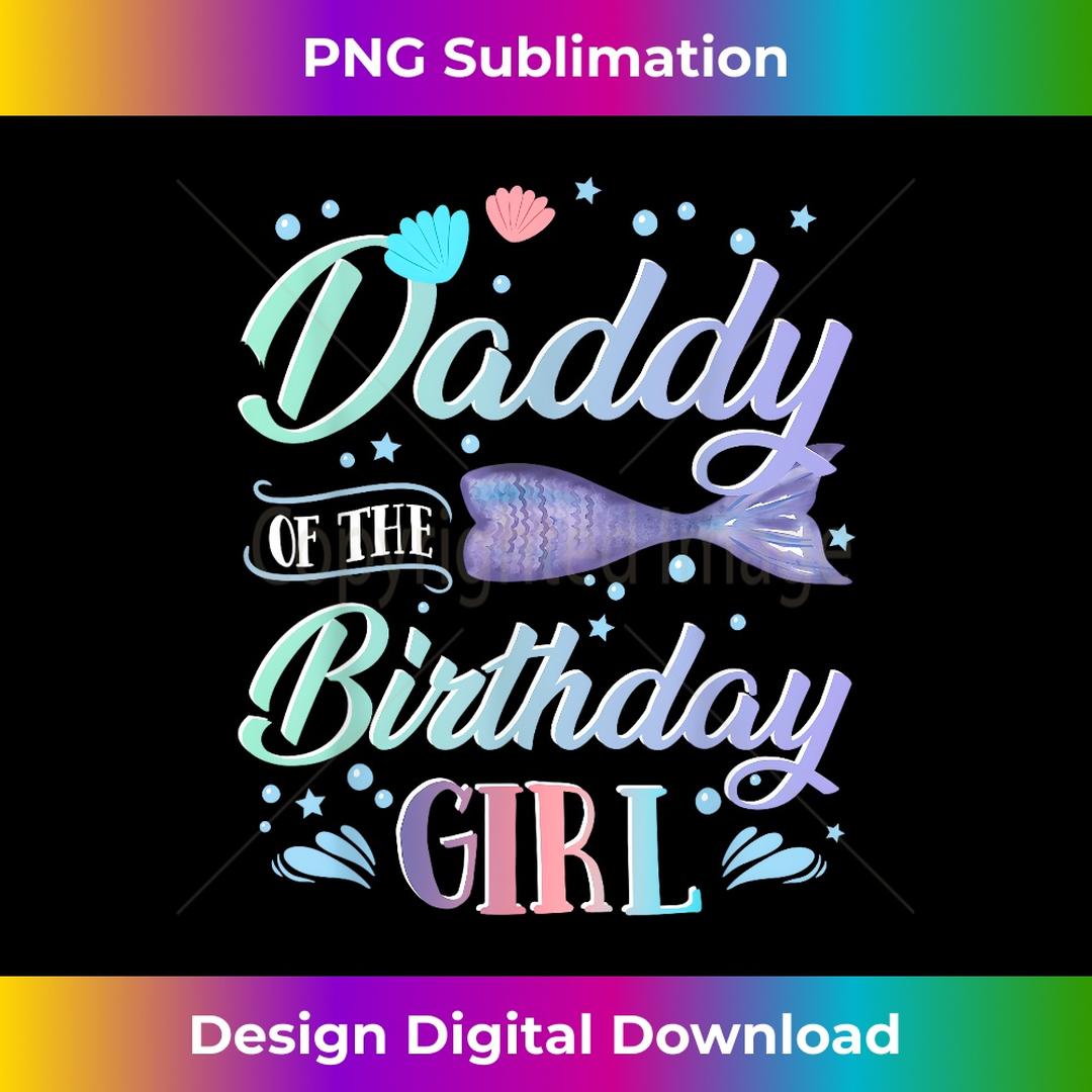 Funny Mermaid Daddy Of The Birthday Magical Fairy n Girl - E | Inspire ...